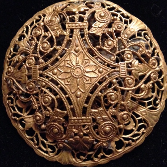 Miriam Haskell | Jewelry | Early Miriam Haskell Brooch Pat Art Nouveau ...